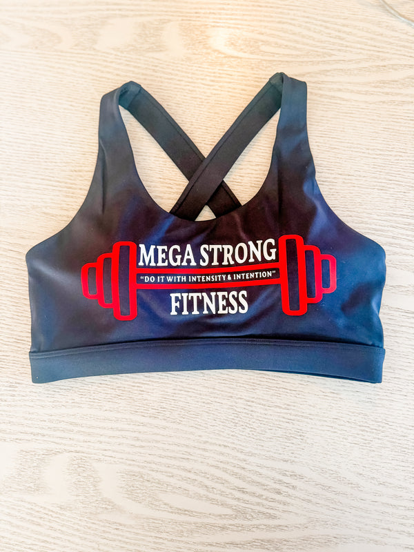 NEW! Black Mega Strong Sports Bra – Mega Strong Fitness